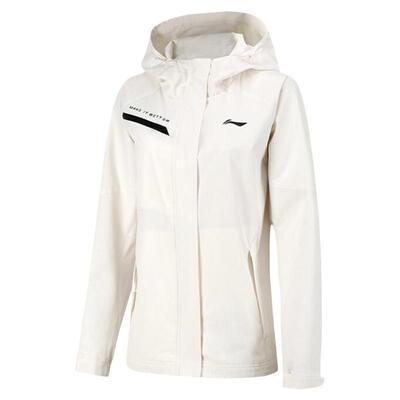 Lining/李宁正品女子三合一加绒保暖连帽宽松运动夹克风衣AWBR020