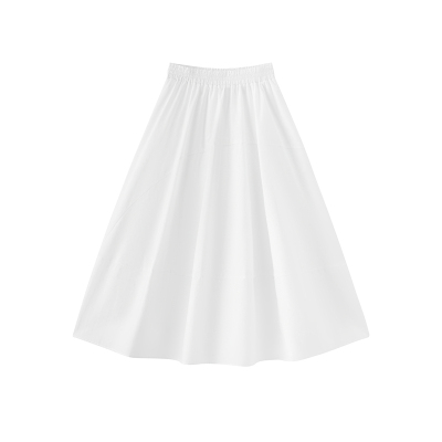 森马高腰分割肌理纯色半身裙女