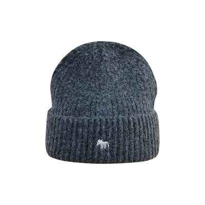 小狐狸刺绣针织毛线帽