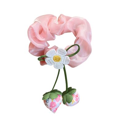 草莓大肠发圈，佩戴舒适