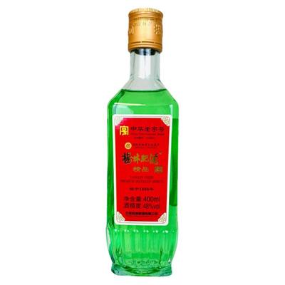 绿色云南特产酒绿酒杨林肥酒精品清香型 400mLX6瓶48度正品包邮