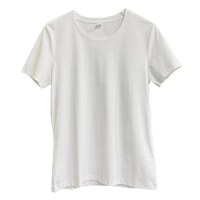口碑工厂!正肩圆领短袖丝光棉T恤