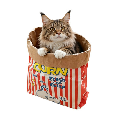 猫隧道牛皮纸袋益智减压捉迷藏