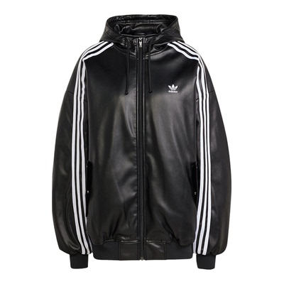 Adidas/阿迪达斯女士皮夹克外套