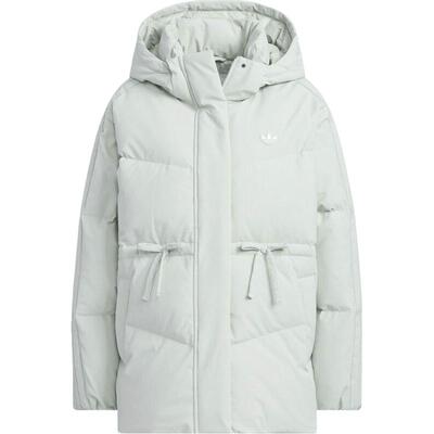 优购adidas阿迪达斯三叶草女子运动休闲保暖连帽羽绒服外套KF3686