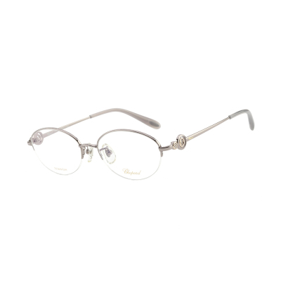 CHOPARD/萧邦钛金椭圆半框眼镜架