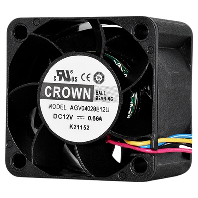 4028惯展12V滚珠PWM报警风扇4CM