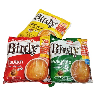 泰浓香啦！泰国咖啡速溶birdy小鸟泰式拿铁特浓低糖咖啡提神泰咖