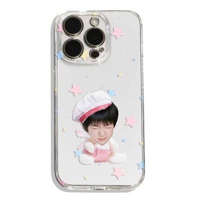 闭眼贺峻霖iPhone15小众苹果12p创意OPPORENO16透明13ProMaxins风软小米17ULTRA适用14PLUS手机壳VIVOIQOOZ11