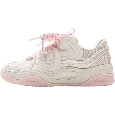 李宁征程3嘭嘭鞋女低帮休闲鞋