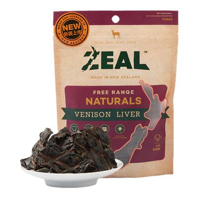 新西兰ZEAL狗零食鹿肝片酥脆耐咬