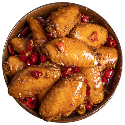 冷吃鸡肉类鸡中翅卤味