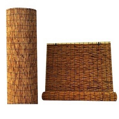 墙面装饰升降隔断定做芦苇帘子