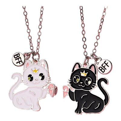 磁吸猫咪吊坠闺蜜项链儿童配饰