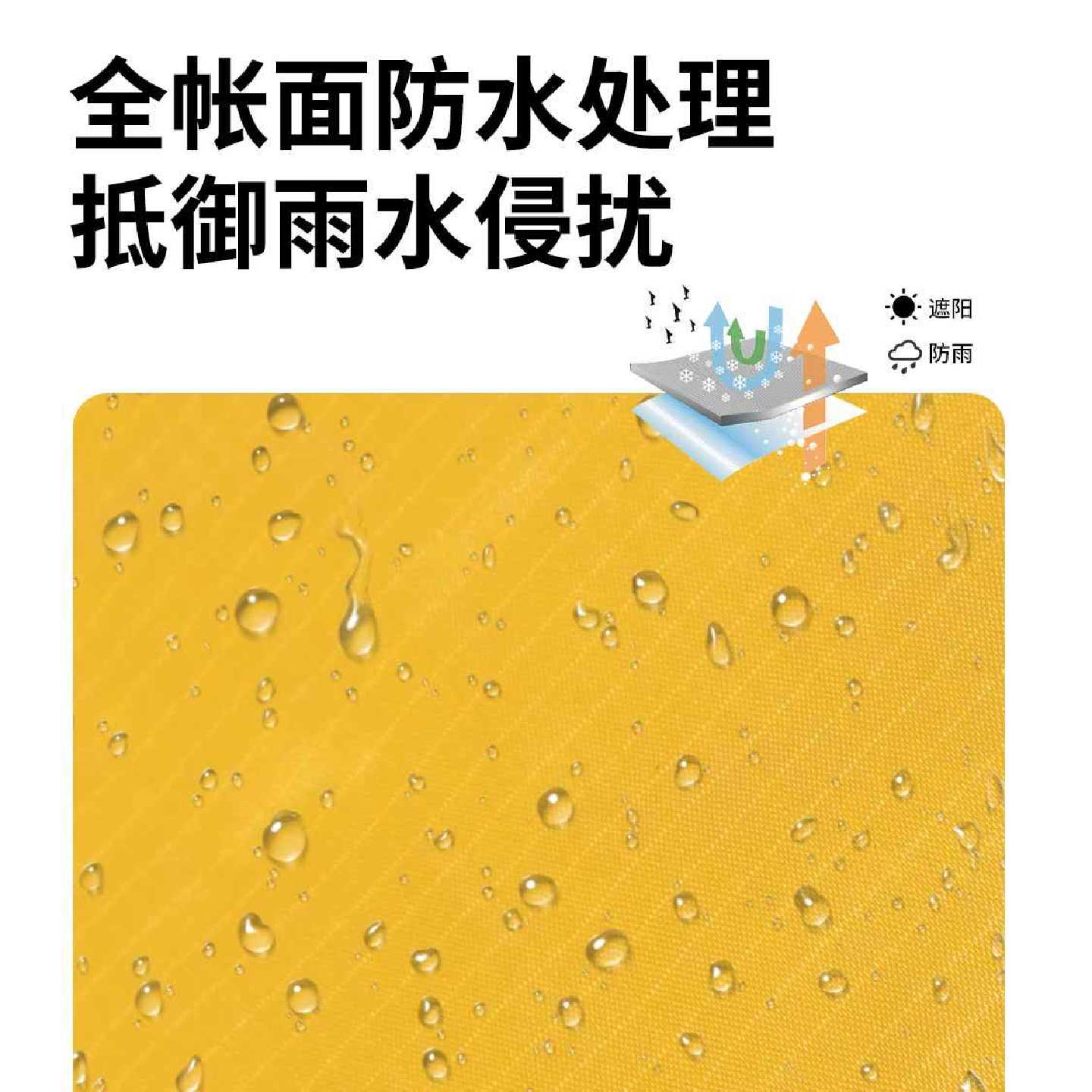 帐篷户外露营双层防暴雨防风防寒保暖轻量可徒步登山旅游带雪裙
