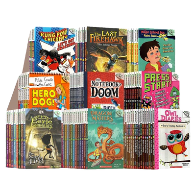 100元5本英文原版学乐大树系列桥梁书Scholastic Branches毁灭笔记Dragon Masters驯龙大师Owl Diaries猫头鹰日记方块兔 宫保鸡丁