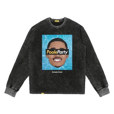 摇滚计划球星普尔卡通大头像印花美式休闲短袖T恤纯棉宽松短袖男