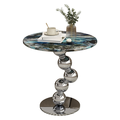 2024爆款【天然大理石边几】