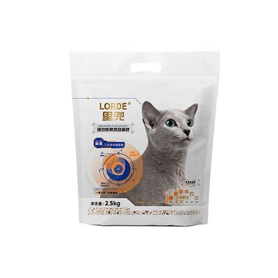 里兜小黑核混合猫砂2.5Kg*6袋