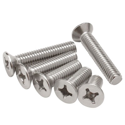 304不锈钢沉头十字螺丝YB819沉机