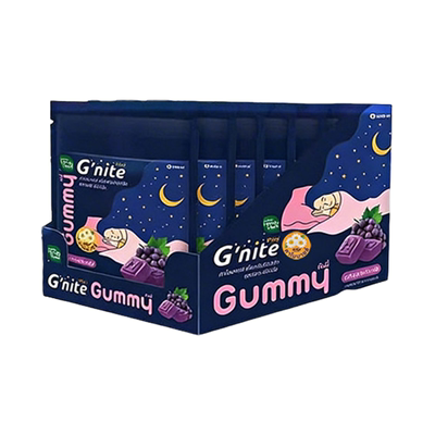 泰国gnite晚安睡眠软糖711同款褪黑素安瓶助眠软糖快速入睡专用药