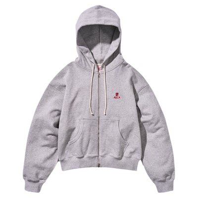 男女同款新款四叶草拉链连帽卫衣