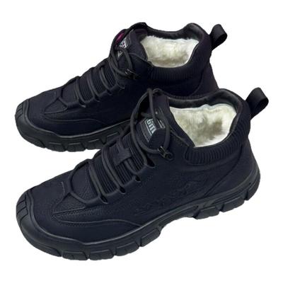 冬季男士户外登山鞋加绒保暖男鞋