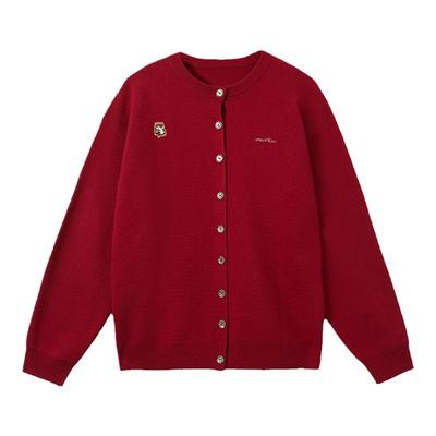 UMAMIISM麻花针织开衫