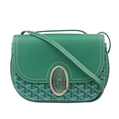 中古9新GOYARD高雅德233 BAG涂层帆布单肩包二手奢侈品包包