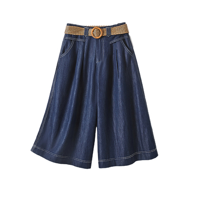 IHIMI通勤阔腿七分裤薄款女