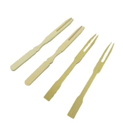 一次性木制打结餐具沙拉水果叉