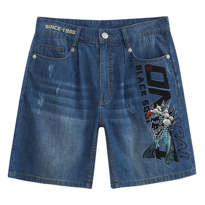 ONIARAI新品青衣宽松牛仔短裤