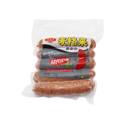 风味烤肠黑胡椒烧烤香肠食材新疆