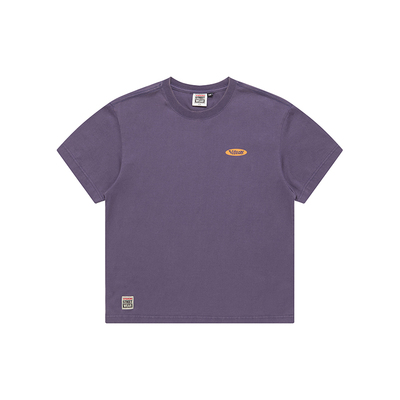 VISION童装 美式复古LOGO印花微落肩宽松短袖T恤男女儿童夏季