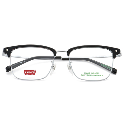 Levis李维斯复古眼镜架男女半框眼镜商务眉线方框可配近视框7186