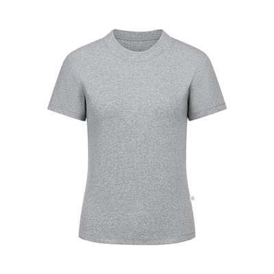 棉罗纹圆领基础款瑜伽T恤