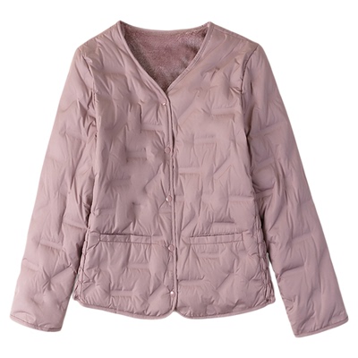 雅鹿加绒加厚修身保暖羽绒内胆女