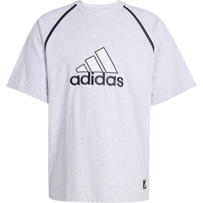 Adidas/阿迪达斯正品2025夏季男士宽松经典针织线条短袖IM7839