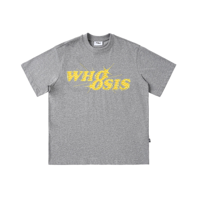 WHOOSIS（不知其名）星耀印花短袖T恤时尚休闲夏季宽松圆领男女国