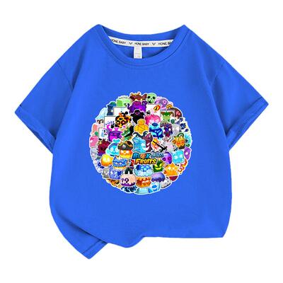 新款bloxfruits游戏水果短袖T