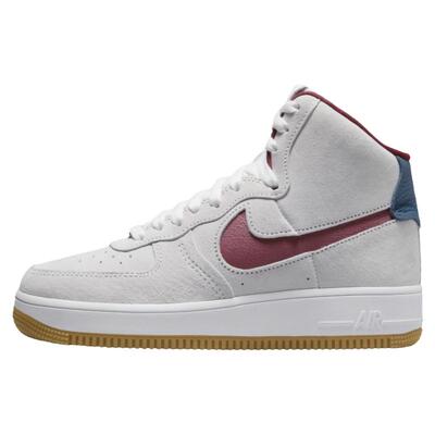 Nike耐克酒红色勾高帮AF1板鞋