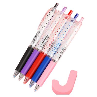 日本进口UNI三菱按动中性笔UMN-138S波点款学生考试专用笔财务办公签字笔商务黑笔0.38mm 官方旗舰店刷题笔