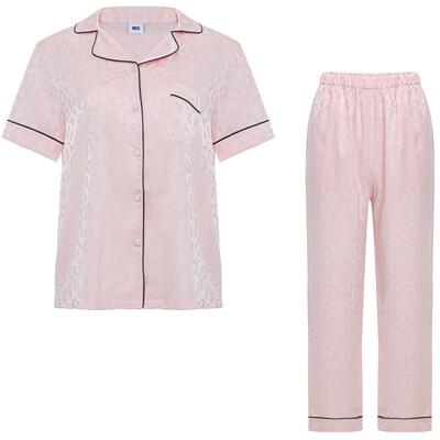 爱美丽豹纹月光丝睡衣