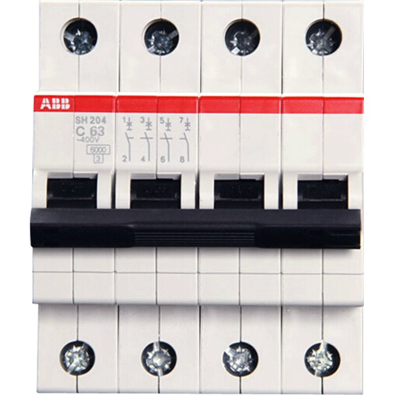 abb断路器SH204微断380V4P家用16A20A25A40A63A空气开关三相四线_虎窝淘