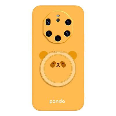 圆脸熊猫适用华为Mate40RS保时捷手机壳新款硅胶保护套meta全包防摔mete男女mt支架支点壳m4ors典藏版软外壳