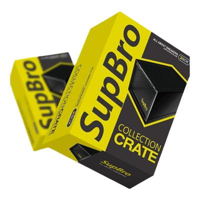 SupBro鞋盒烟熏色透明球鞋收纳盒磁吸正开防氧化鞋柜加厚塑料鞋墙