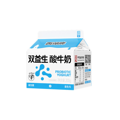 【中华老字号】西湖牌双益生酸奶