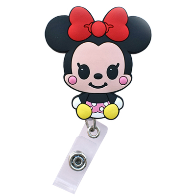 可爱伸缩护士胸牌扣医生胸卡夹子