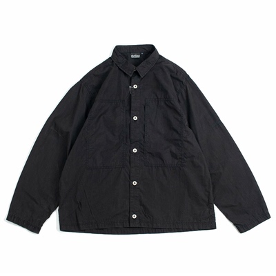 成衣洗水做旧金属钮扣夹克衬衫