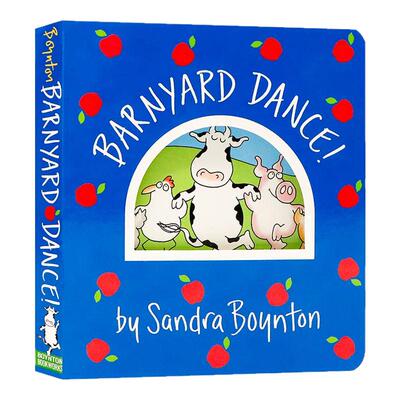 动物舞会 英文原版 Barnyard Dance 桑德拉 博因顿 低幼启蒙纸板书 可爱动物图画书 加厚耐撕圆角不伤手 亲子互动共读宝宝语感培养